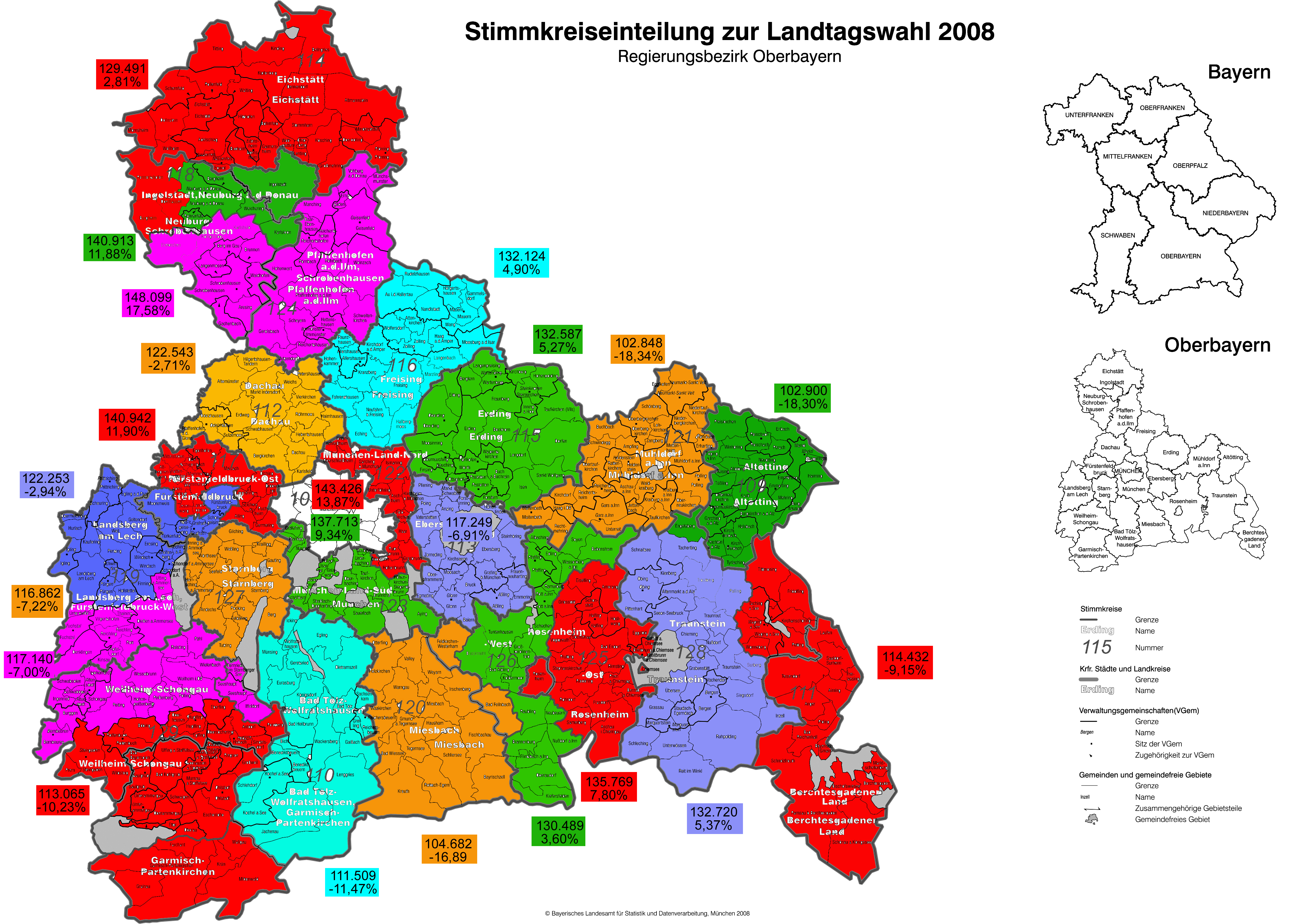 Update 12.04.2011: Geplante Stimmkreisreform laut Gutachten ...